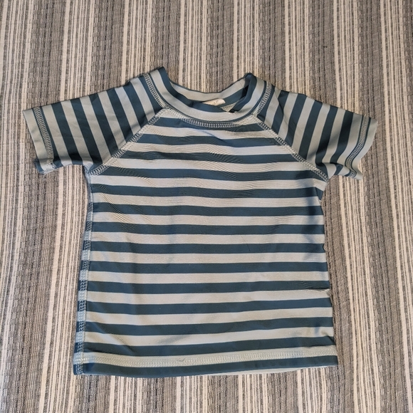 kate quinn | Swim | Kate Quinn Striped Swim Shirt Blue | Poshmark